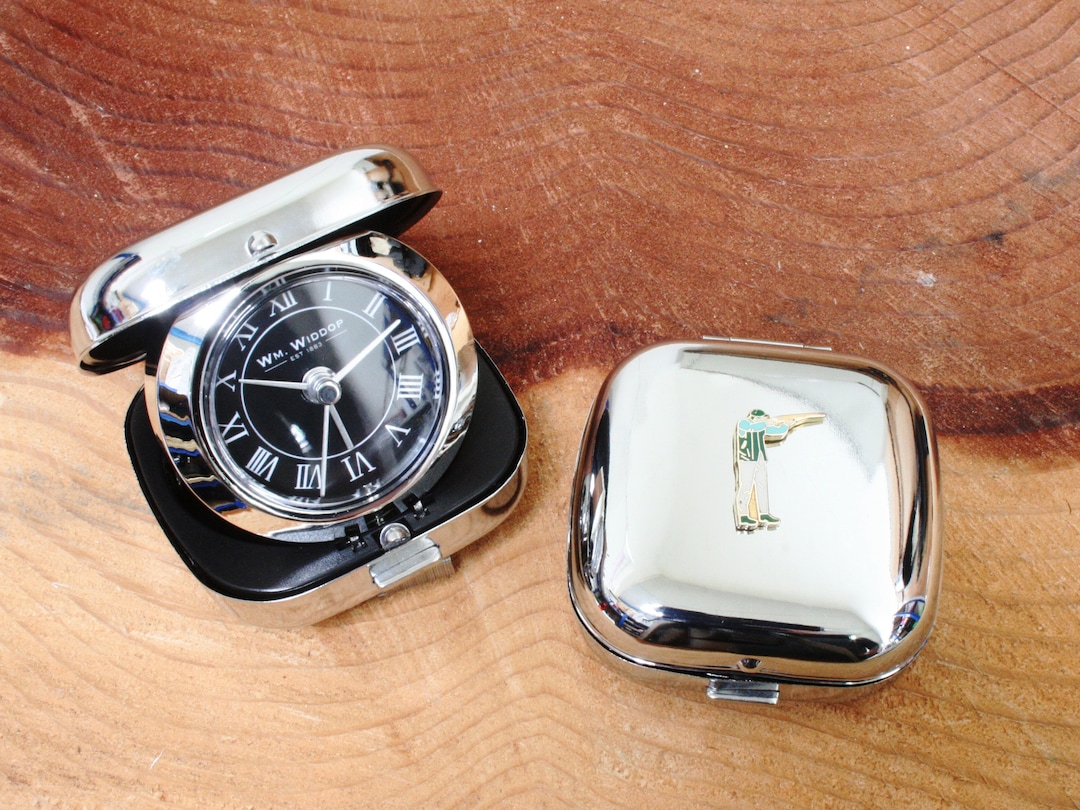 Clay Shooting Flip up Alarm Clock Portable Quartz Movement Clay Pigeon ...