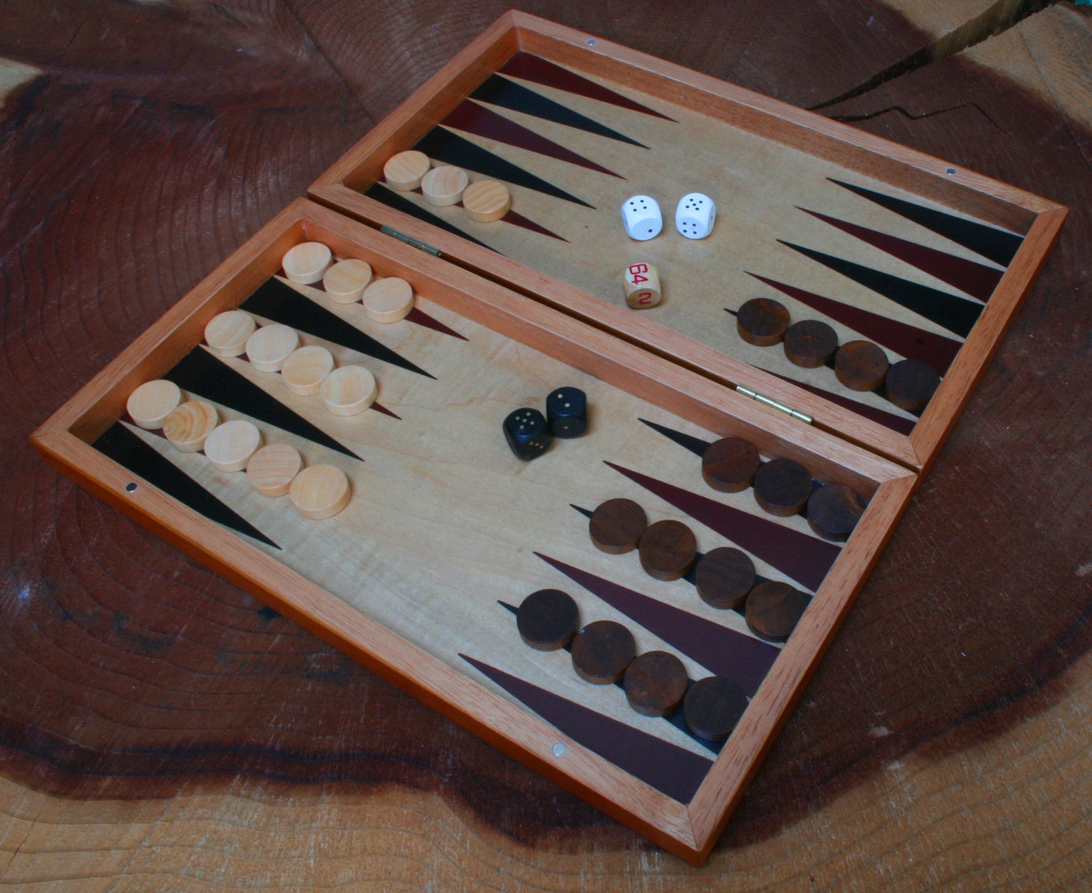 Backgammon en bois pour Halloween et la mort avec gravure personnalisée ...