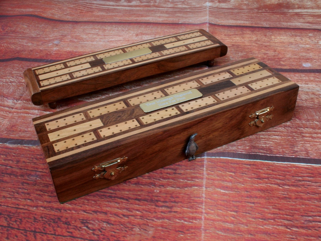 Exotic Birds Cribbage Board Wooden Two Sizes Crib League Personalised ...