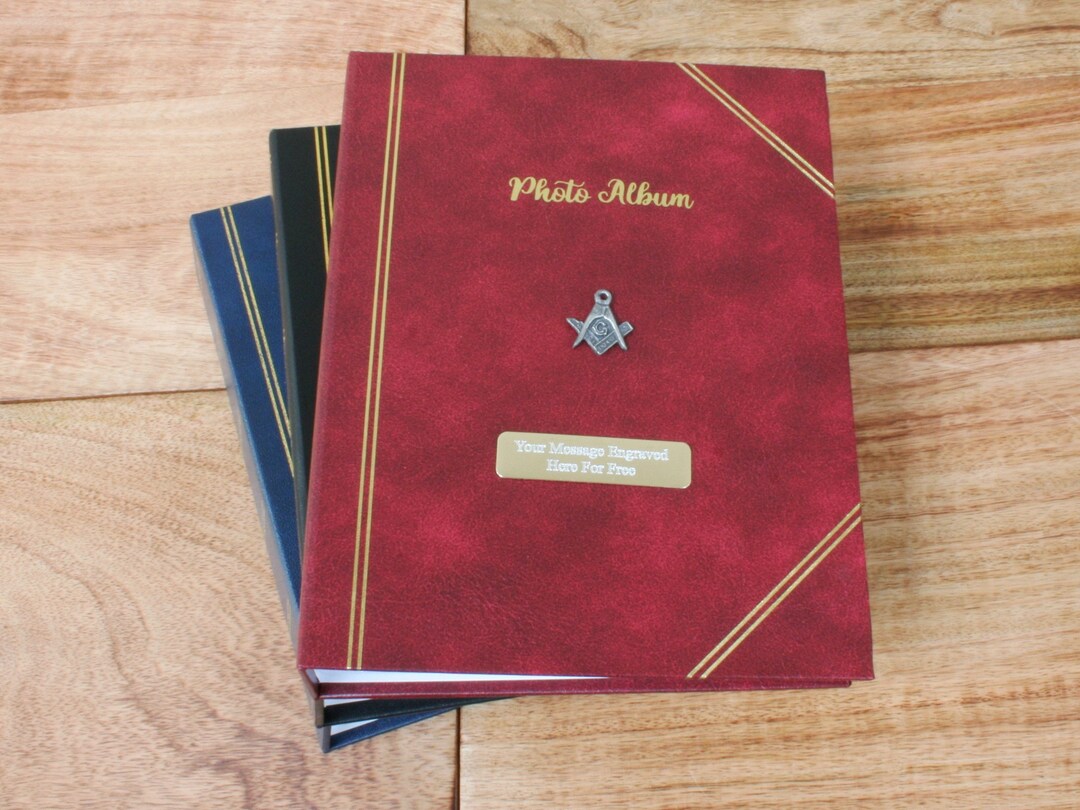 Masonic and Templar Photo Album Red, Black, Blue Holds 200 Photographs ...
