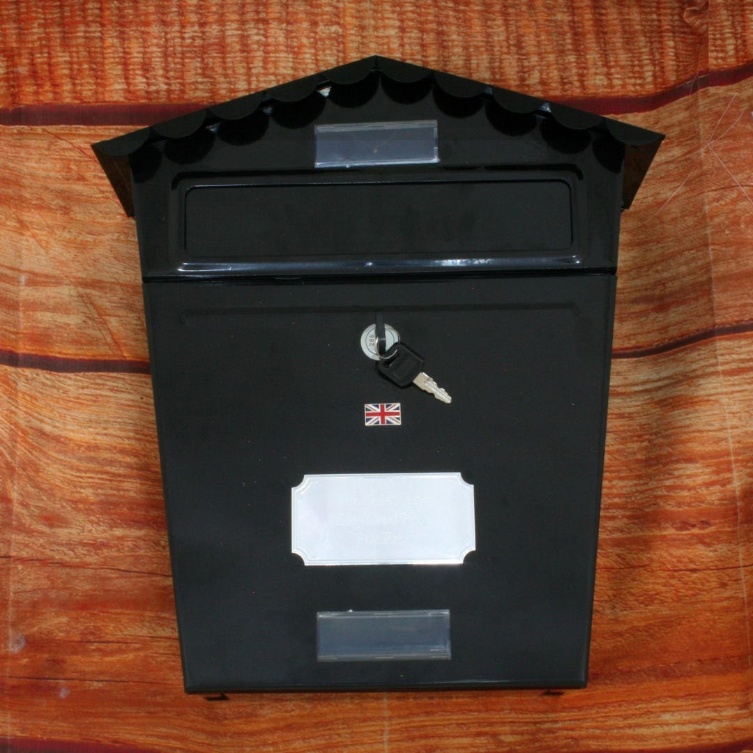 Flags of the World Outdoor Letter Post Box Mailbox With Personalised ...