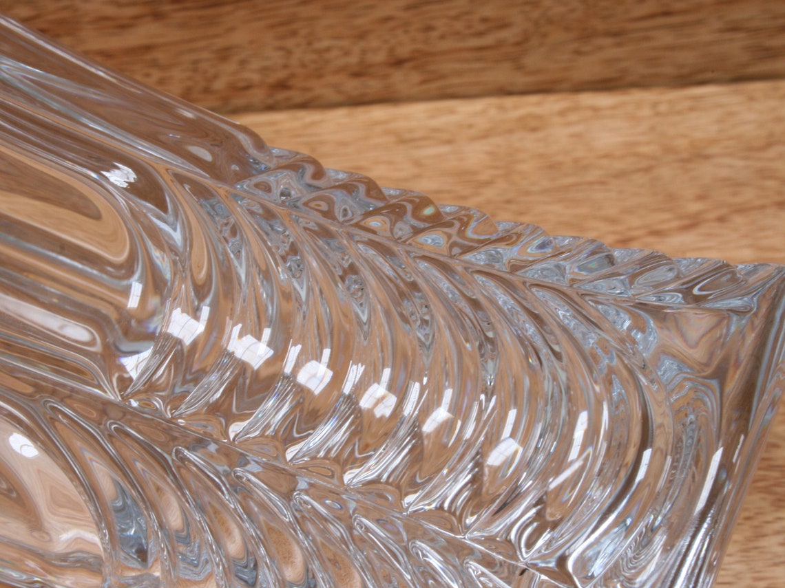 Mods & Punks Table Flower Vase Fluted Cut Crystal Glass Vase Scooter ...
