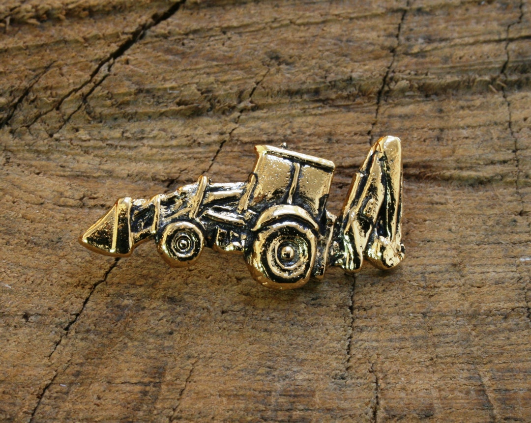 Digger Gold Plated Pin Lapel Badge Fathers Day Gift - Etsy UK