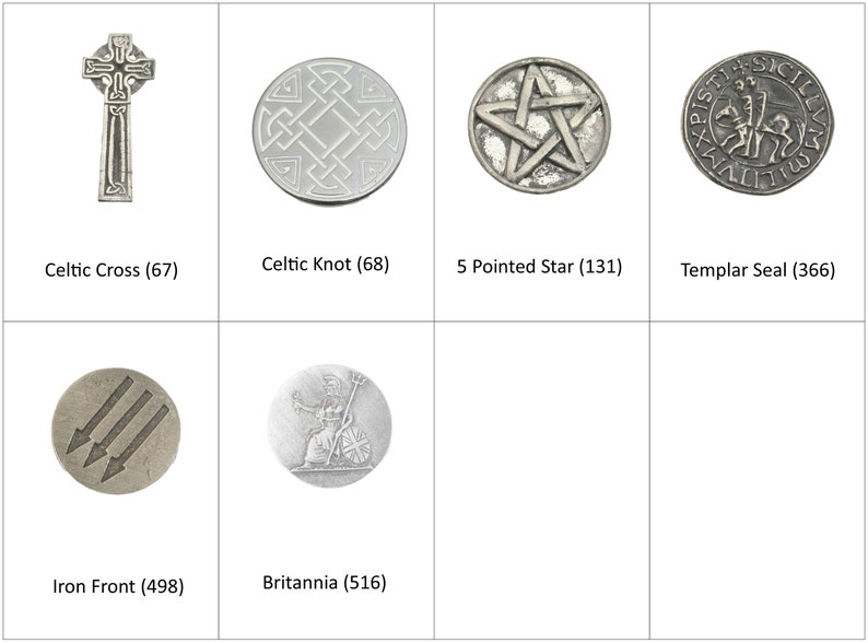 Historical Symbols Dominoes Wood With Brass Inlays in Wooden - Etsy