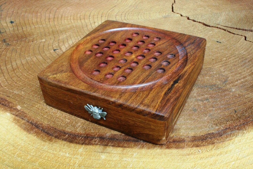 Bee Wooden Solitaire Set With Steel Balls Home Pub Father's Day Gift ...