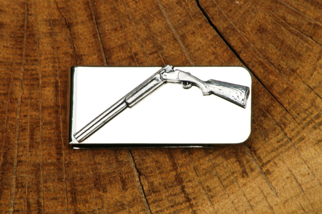 Shotgun Money Clip Mens Engraved Shooting Birthday Gift X250 - Etsy