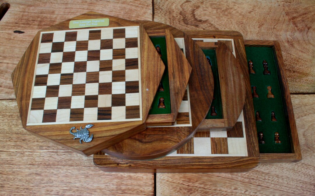 Star Signs Chess Set Square, Octagonal or Round Magnetic Board With ...