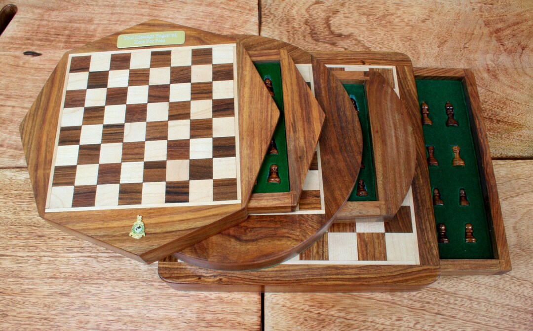 Marines Regiments Chess Set Square, Octagonal or Round Magnetic Board ...