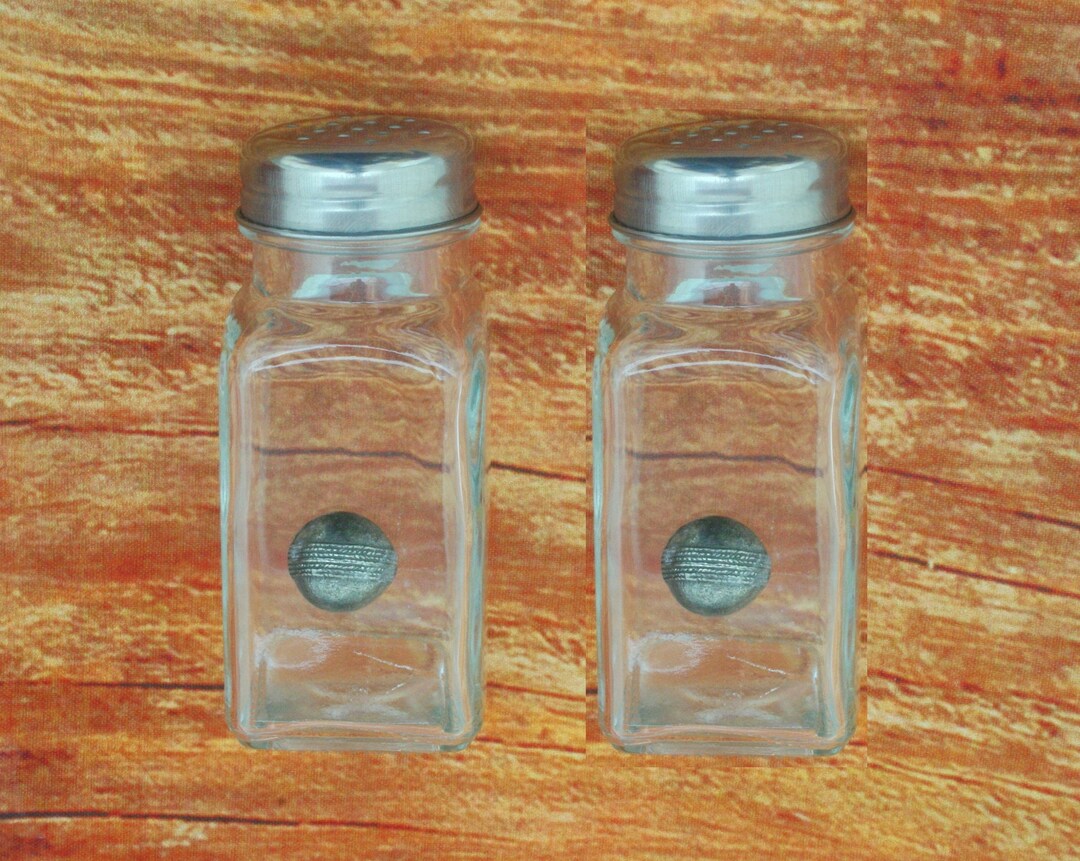 Sports Balls Glass Salt and Pepper Shakers With Screw Top for Home ...