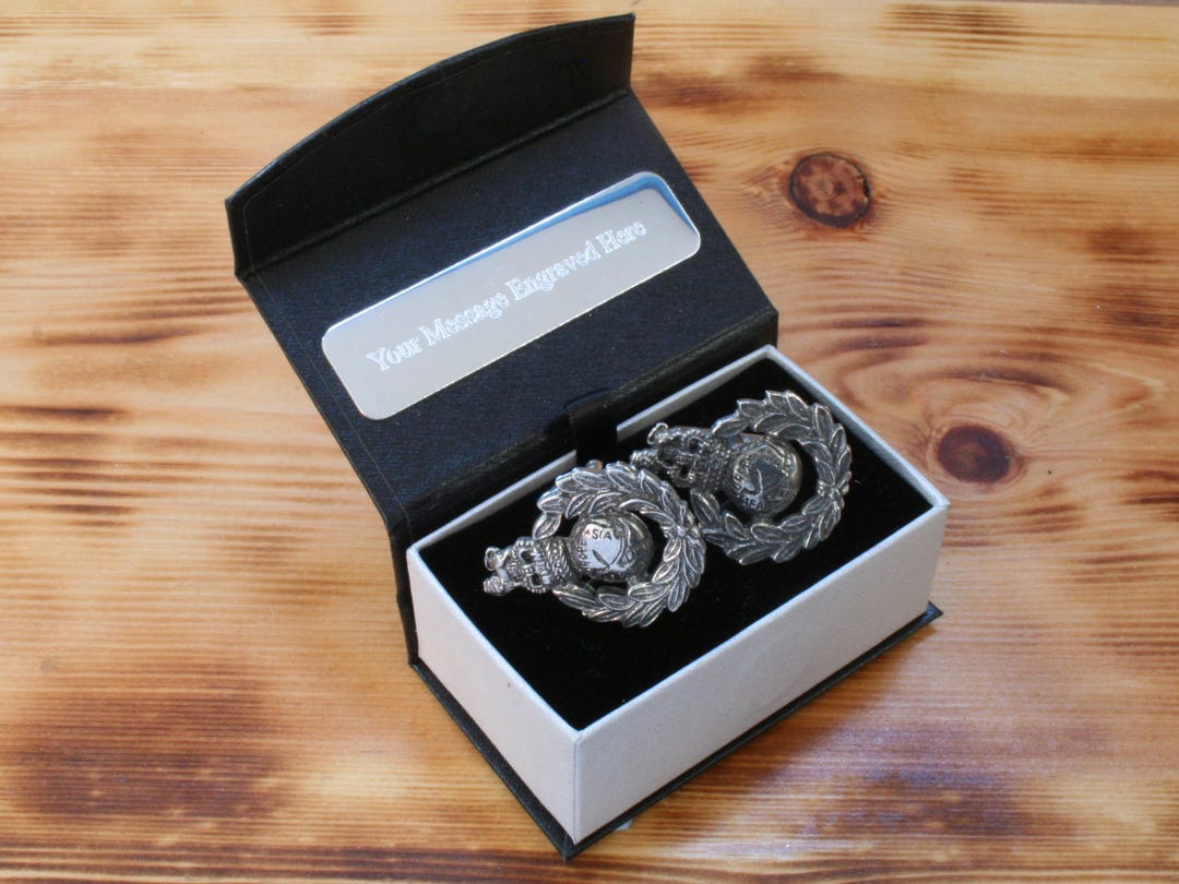 Commando Cufflinks Pewter UK Handmade Army Military Father's Day Gift ...