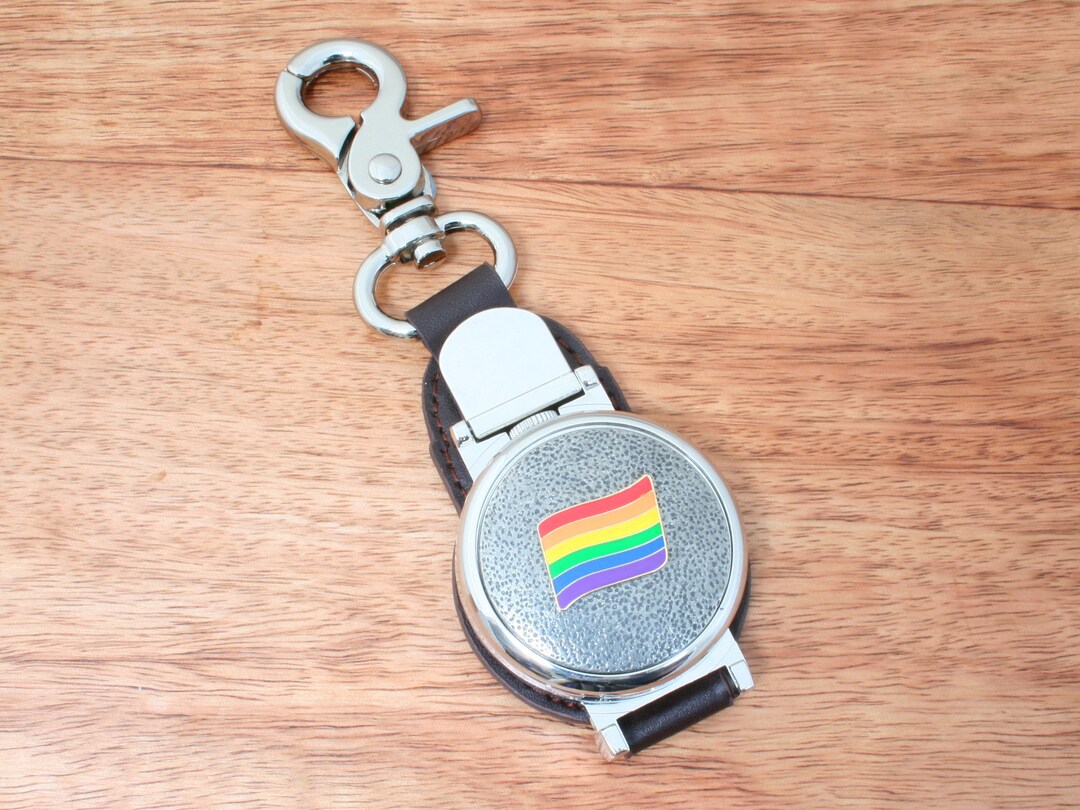 Pride Nurses Fob Watch Clip on Pocket Watch English Pewter and Leather ...