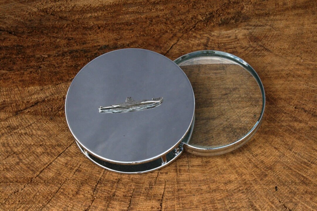 Submarine Portable Magnifying Reading Glass Chrome Desktop Submariners ...