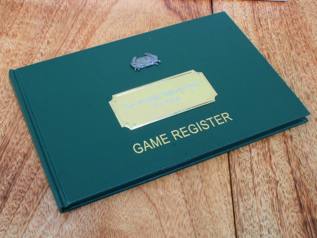 Beach Holiday Game Bird Record Book Register Custom Shooting Free ...