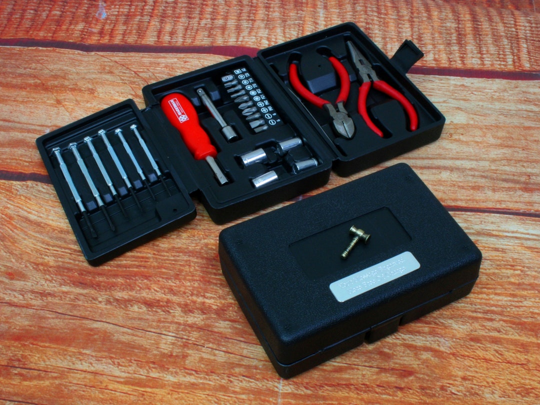 Law & Justice Home and Garage 26pc Essential Multi Purpose Tool Kit Housewarming Personalised ...