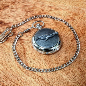 Extreme Sports Pocket Watch and Chain Pewter Fronted Quartz ...