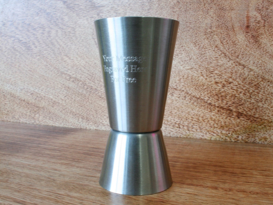 Personalised Jigger Double Sided Shot Measurer 25/50ml Personalised ...