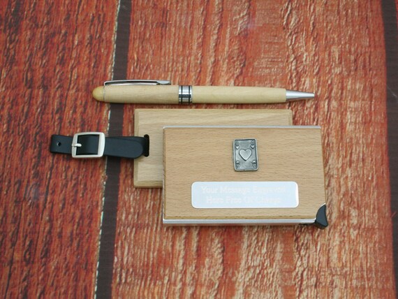 Playing Card Suits Wooden Card Holder Luggage Tag and - Etsy