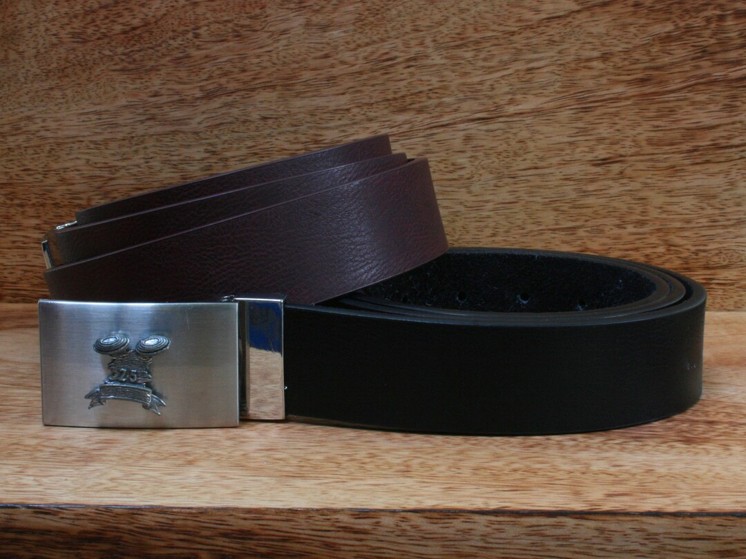 Clay Shooting Adjustable Leather Belt and Buckle Set in a Birthday Gift ...