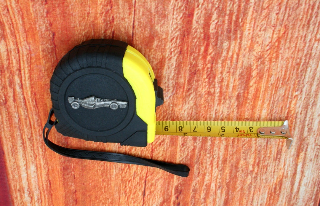 Racing Car and Motorbikes Tape Measure 5m X 19mm Metric & Imperial Home ...