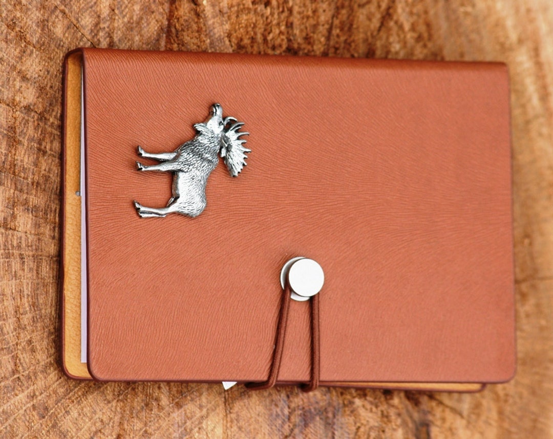 Moose Pewter Design A6 Notebook Pocket Size Notepad Ideal - Etsy