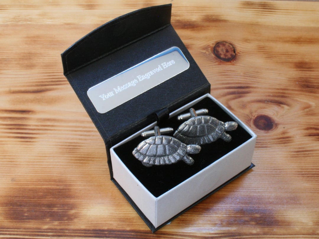 Tortoise Cufflinks Pewter UK Handmade Turtle Nature Marine Sealife ...