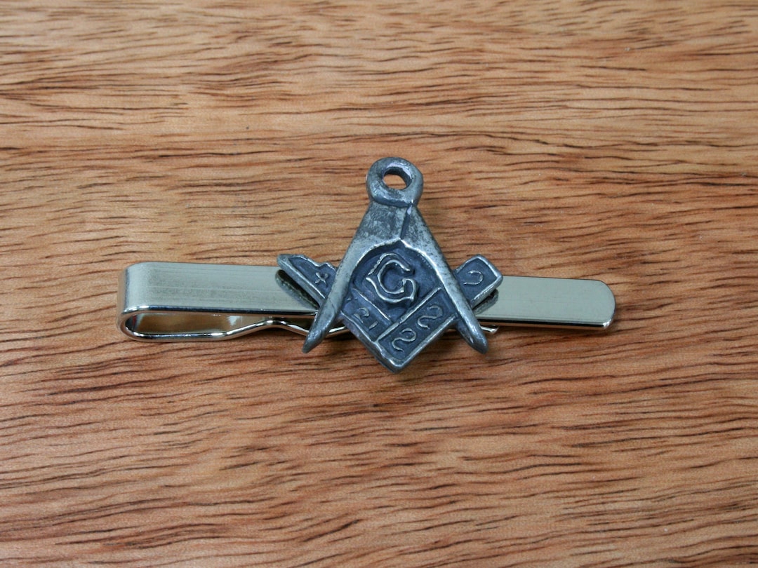 Masonic and Templar Tie Clip Tack Slide UK Handmade Necktie Clip Gift ...