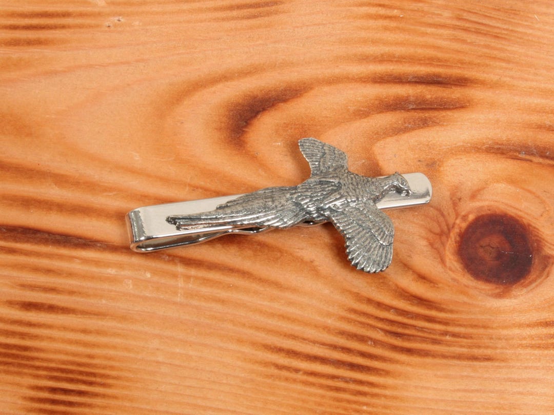 Game Birds Tie Clip Tack Slide UK Handmade Necktie Clip Birthday Gift ...