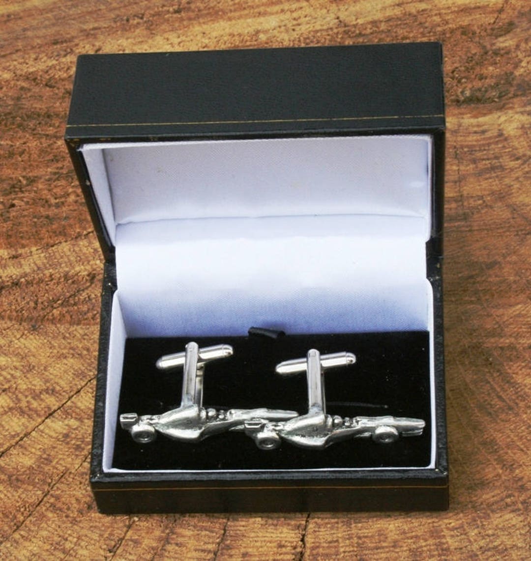 Racing Car Car Cufflinks Pewter UK Handmade Gift 137 Cu - Etsy
