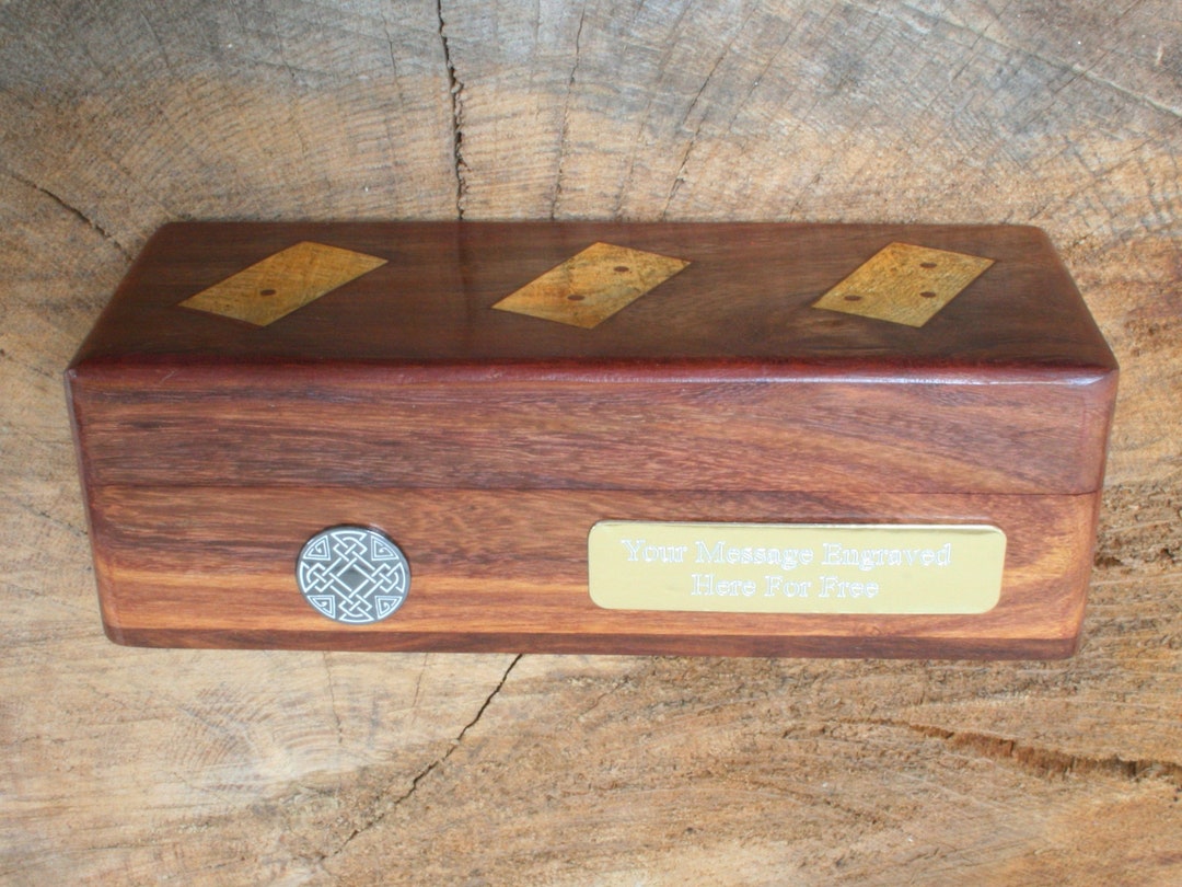 Historical Symbols Dominoes Wood With Brass Inlays in Wooden ...