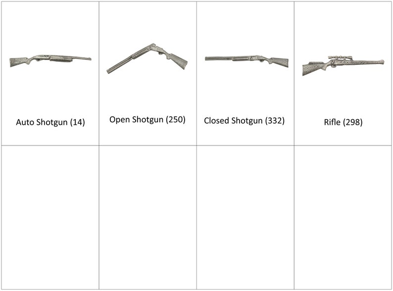 Shotguns and Rifles Chess Set Square Octagonal or Round - Etsy Ireland