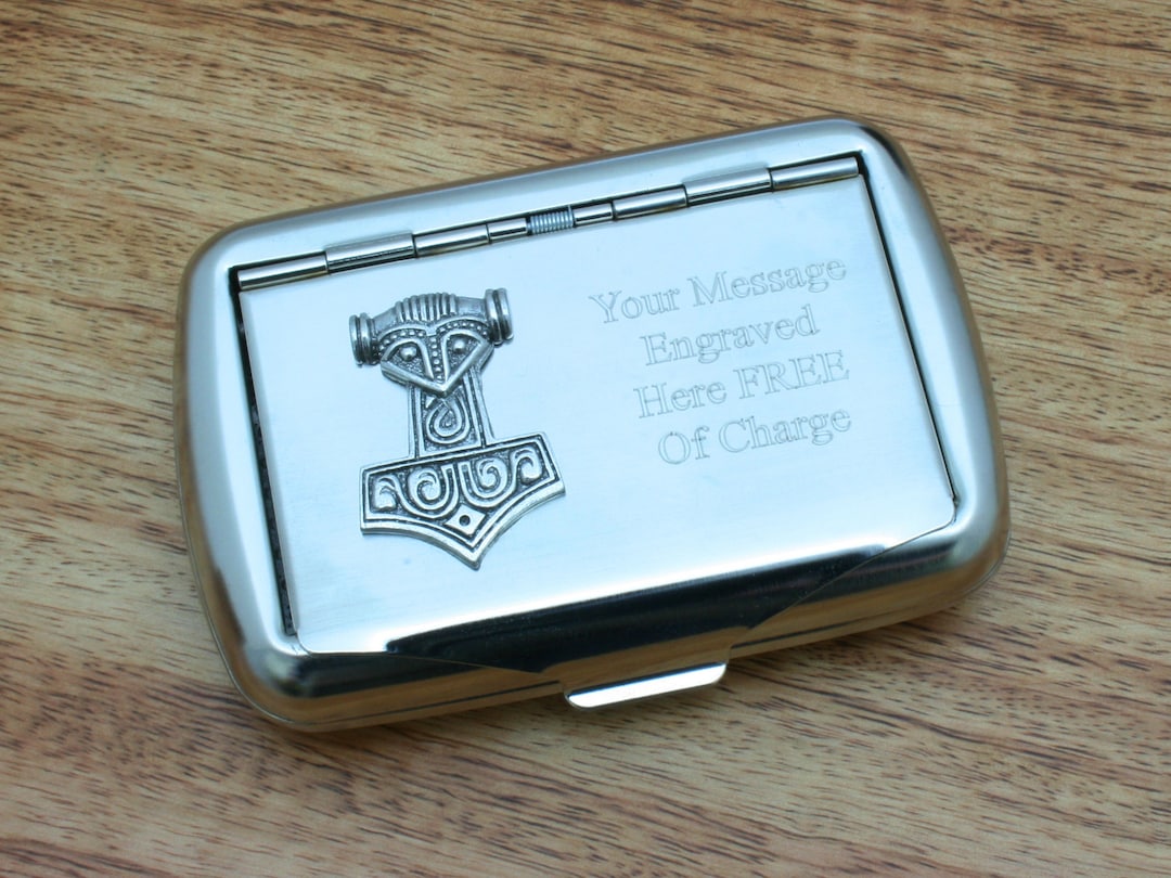 Viking Tobacco Tin Hand Rolling Cigarette Tin Personalised Free ...