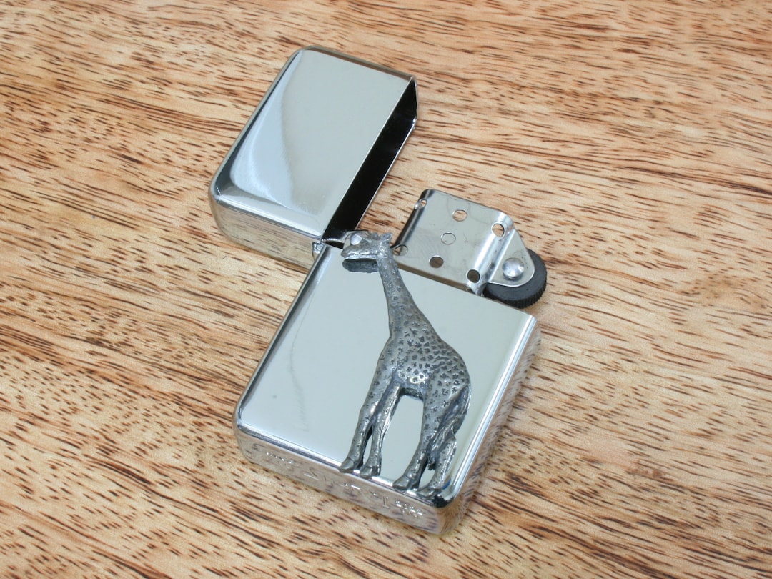 Giraffe Petrol Windproof Lighter Engraved Safari Christmas Gift 152 Ls ...