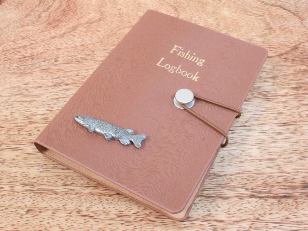 Fishing Logbook for Tracking Fish Caught - Fishing Trip Notebook Jotter ...