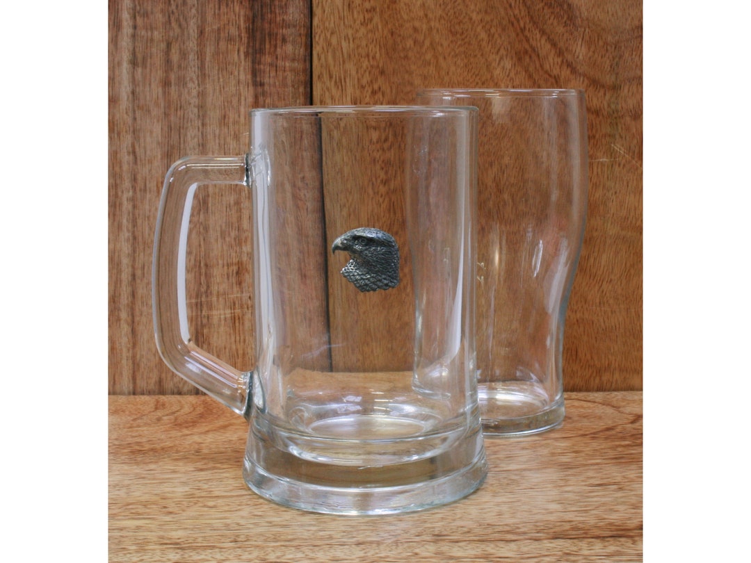 Birds of Prey Pint Glass Lager Glass Ale Glass Tankard or Tulip Hawk ...