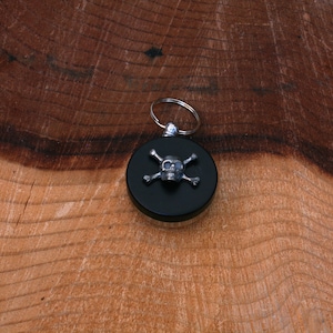 Skull & Cross Bones Retractable Key ID Lanyard Holder Belt Clip 415 - Etsy