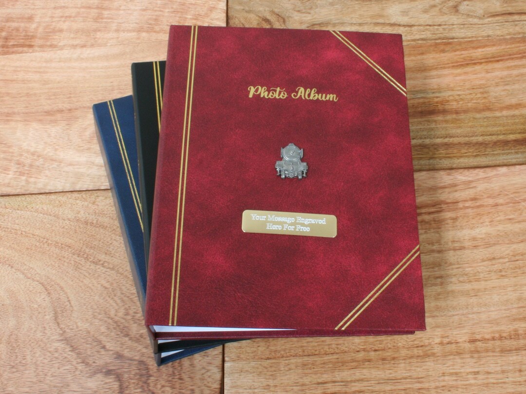 Trains and Railways Photo Album Red, Black, Blue Holds 200 Photographs ...
