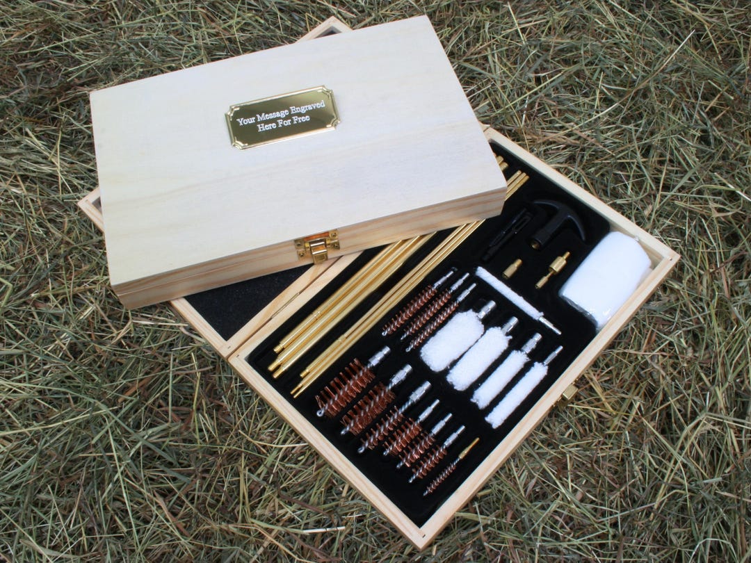 Personalised Shotgun & Air Rifle Cleaning and Care Kit Shooting Gift ...