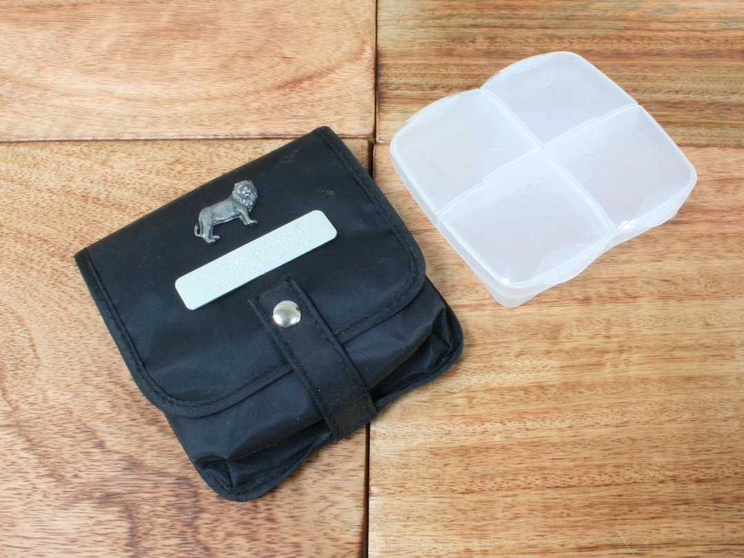 Safari Animals Travel Compartment Box Storage Pill Box Soft Case ...