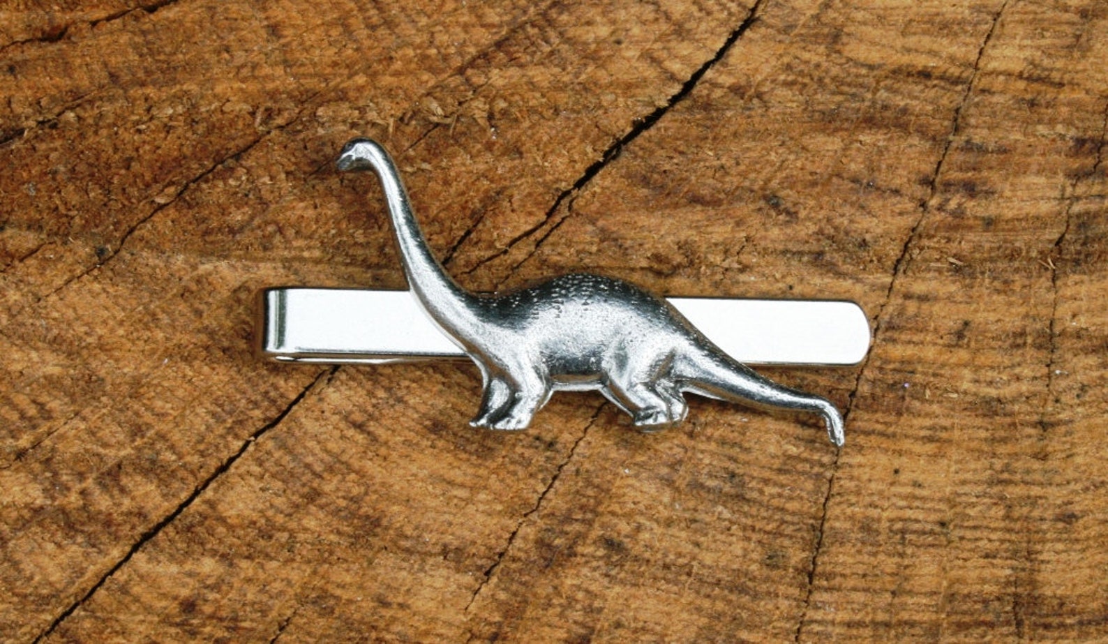 Diplodocus Tie Clip Tack Slide UK Handmade Dinosaur Mothers - Etsy