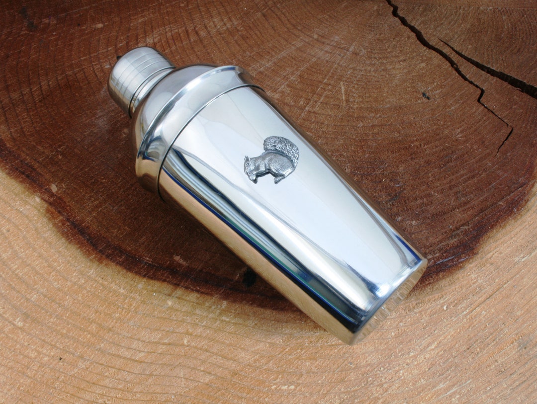Squirrel Cocktail Shaker Mixer With Built in Strainer Barware 343 - Etsy