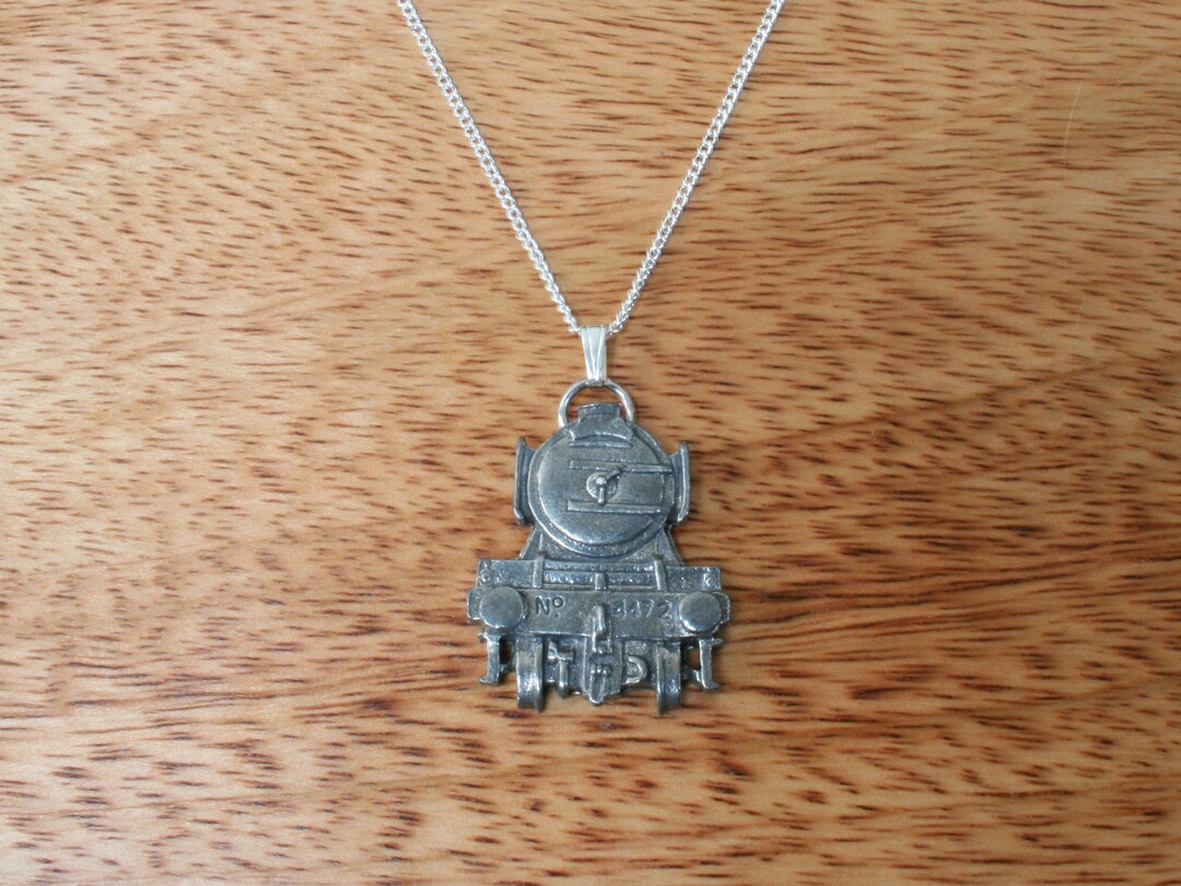 Trains and Railways Necklace and Pewter Pendant Ladies Chain in Soft ...