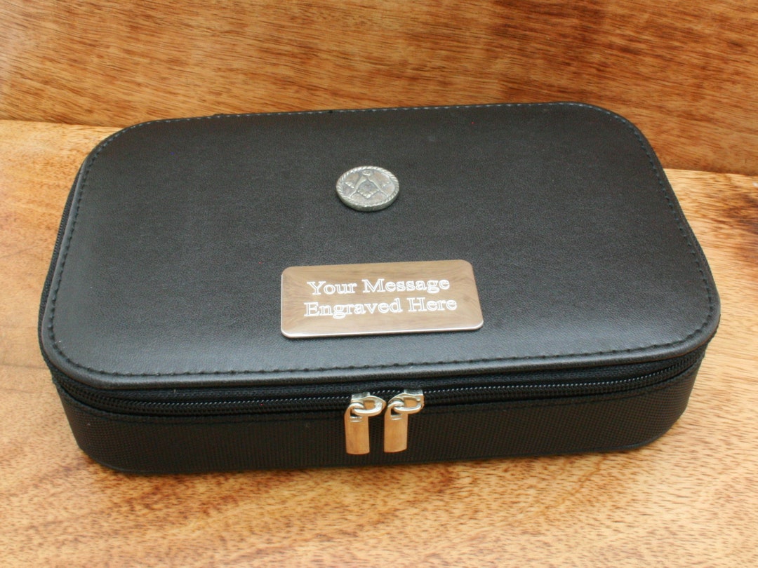 Masonic and Templar Travel Jewellery Box Rings Storage Personalised ...