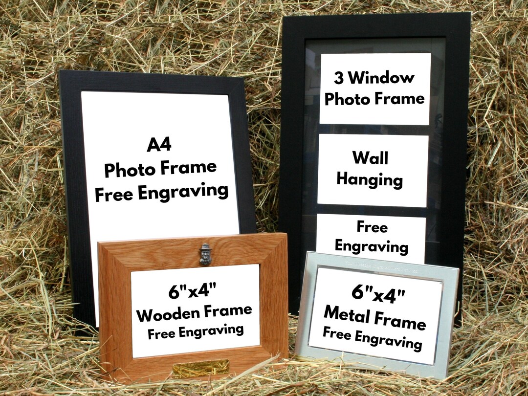 Historical Figures Personalised Wood or Metal Picture Frame - 4"x6 ...