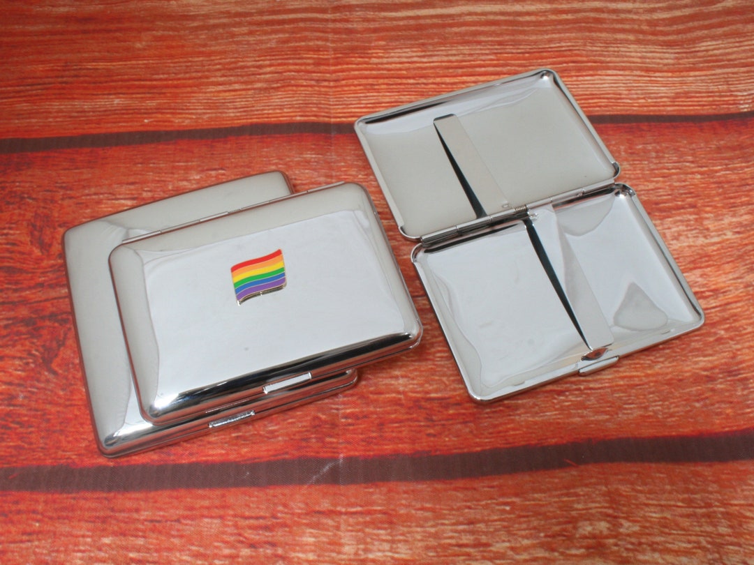 Pride Cigarette Tin Chrome Plated Steel Medium or Large Free - Etsy
