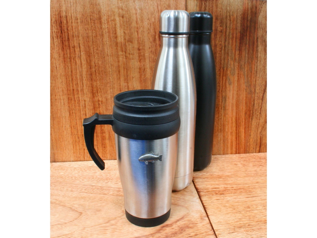 River Fish Travel Mug Insulated Cup and Thermal Flask Personalised Free ...