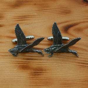 Mallard Duck Cufflinks Pewter UK Handmade Shooting Christmas Gift 227 ...