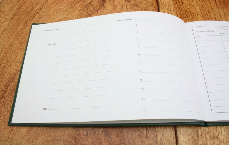 Parachute Regiment Game Bird Record Book Register Custom - Etsy