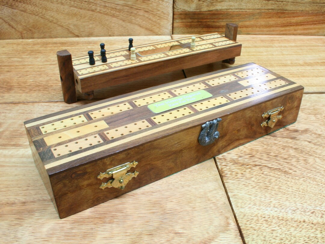 Exotic Animals Cribbage Board Wooden Two Sizes Crib League Personalised ...