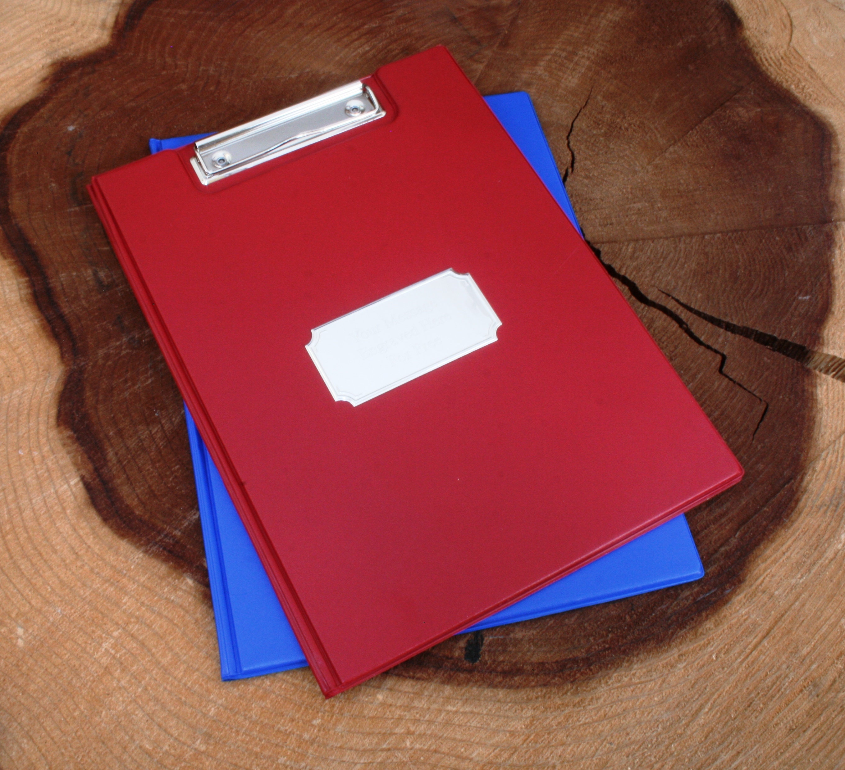 Great Britain Pair of Personalised Fold Over Clipboards FREE ENGRAVING ...