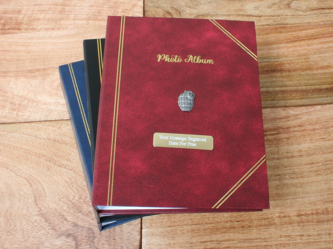 Army Photo Album Red, Black, Blue Holds 200 Photographs 6x4 ...